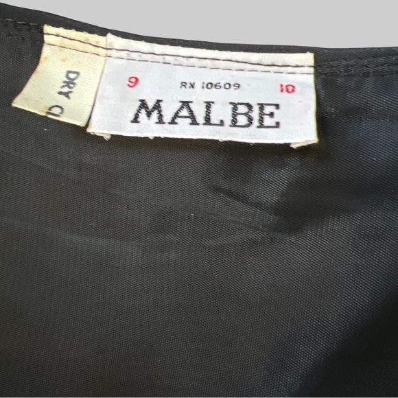 MALBE | Skirts | Vintage Malbe Black Satin Ball Gown Maxi Skirt With ...